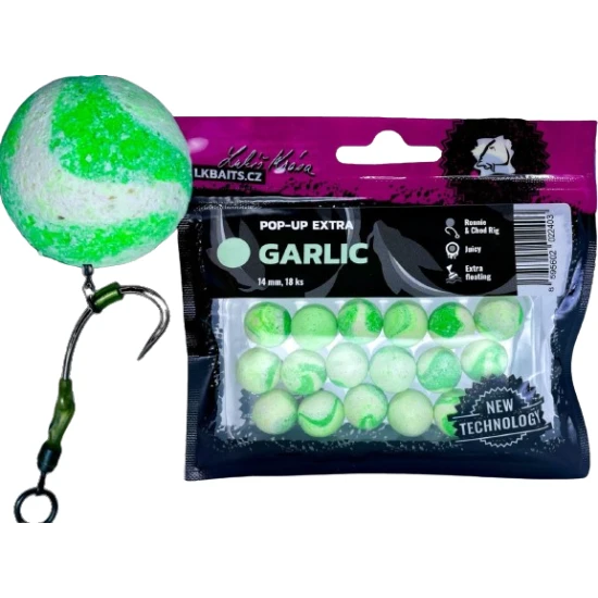 Pop-up Nutrigo Extra Usturoi, Alb-Verde, 14mm, 18buc/pac -lk-64 (Nutrigo)
